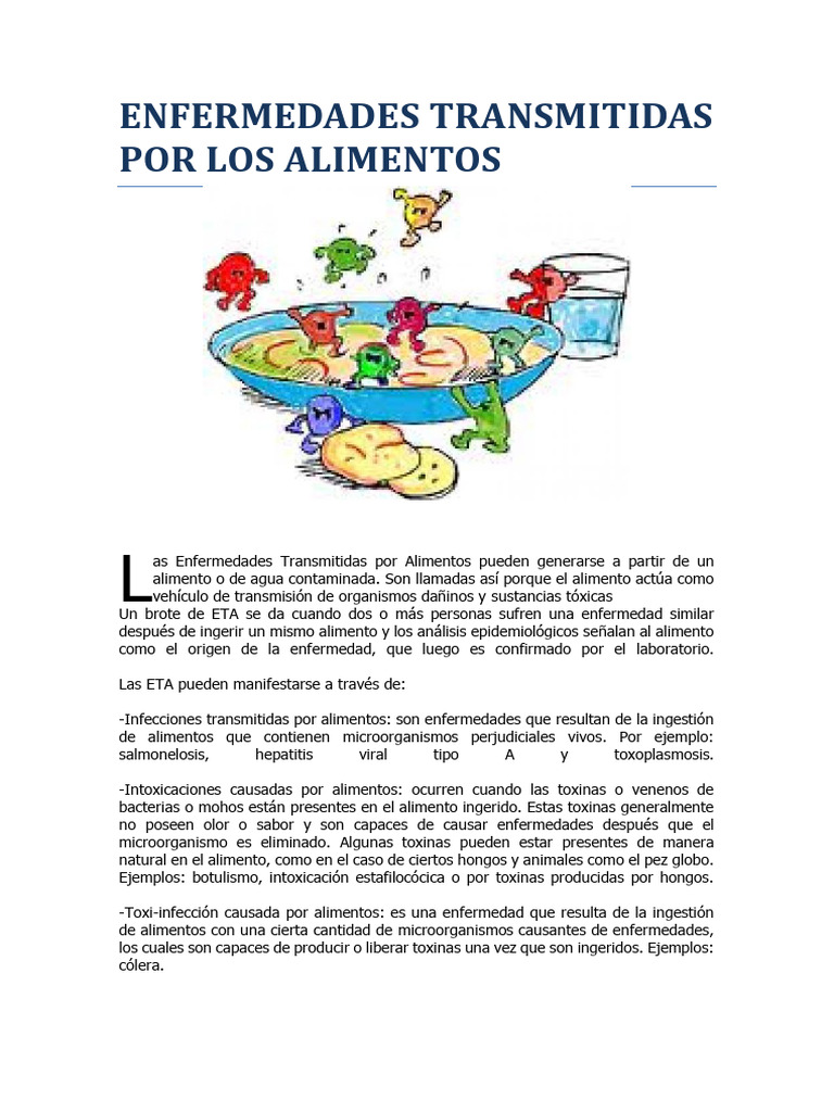 Enfermedades Transmitidas Por Los Alimentos | PDF | Micotoxinas | Hepatitis