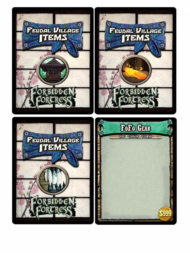 Village Town Card Examples For FoFo | PDF