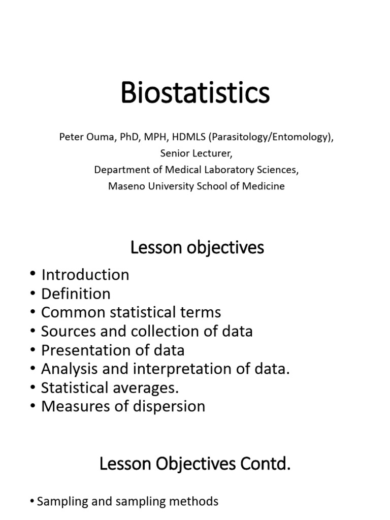 Biostatistics Pdf Quartile Mean