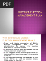 District Election Management Plan Overview | PDF | Elections | Voting