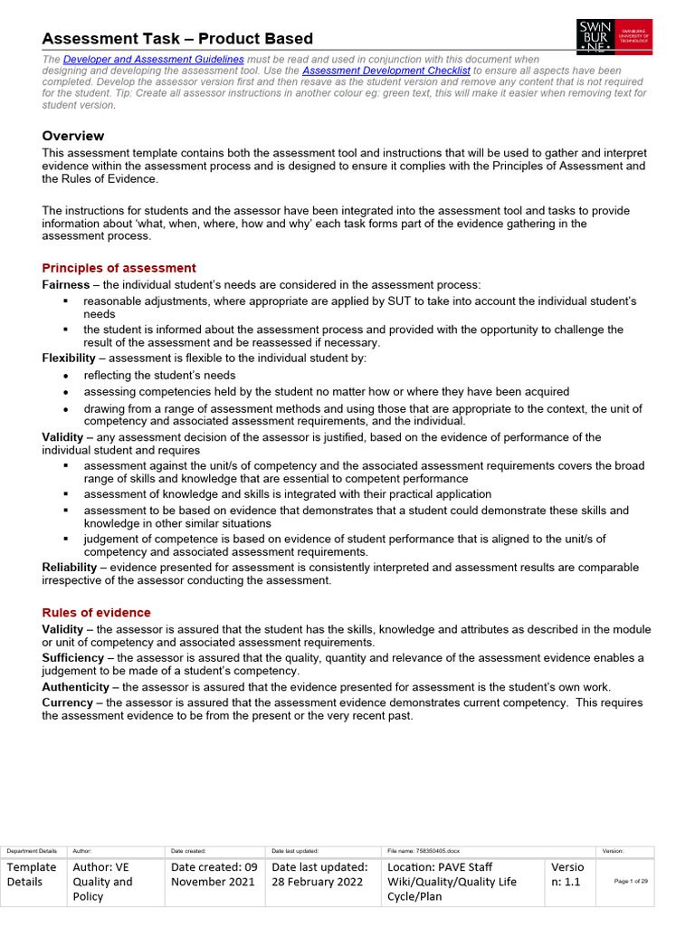 Cyber Security Assessment Task Guide | PDF | Security | Computer Security