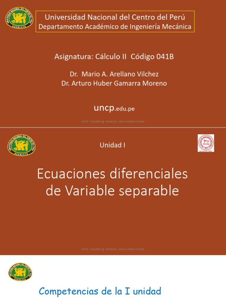 E Cuac I On Diferencia Lde Variable Separable | PDF | Ecuaciones ...