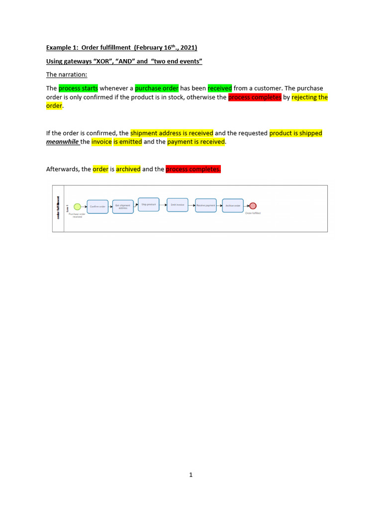 BPM Examples Part1 2 | PDF | Warehouse | Loans