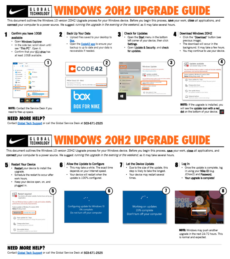 Windows 20H2 Upgrade Guide | PDF | Microsoft Windows | Windows 10