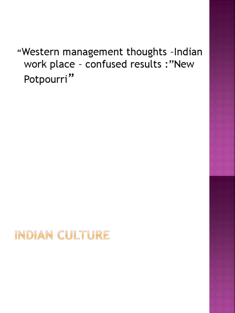 Western Influence on Indian Management | PDF | Corporate Social ...