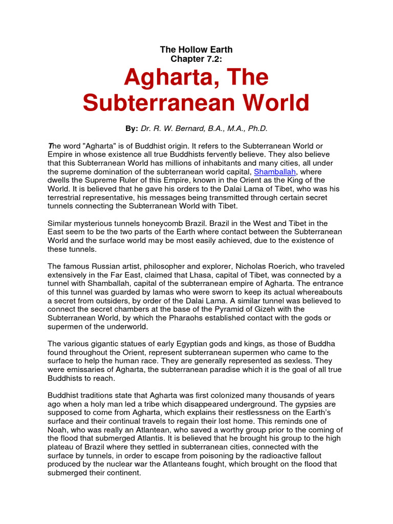 Agharta | PDF | Atlantis | Earth