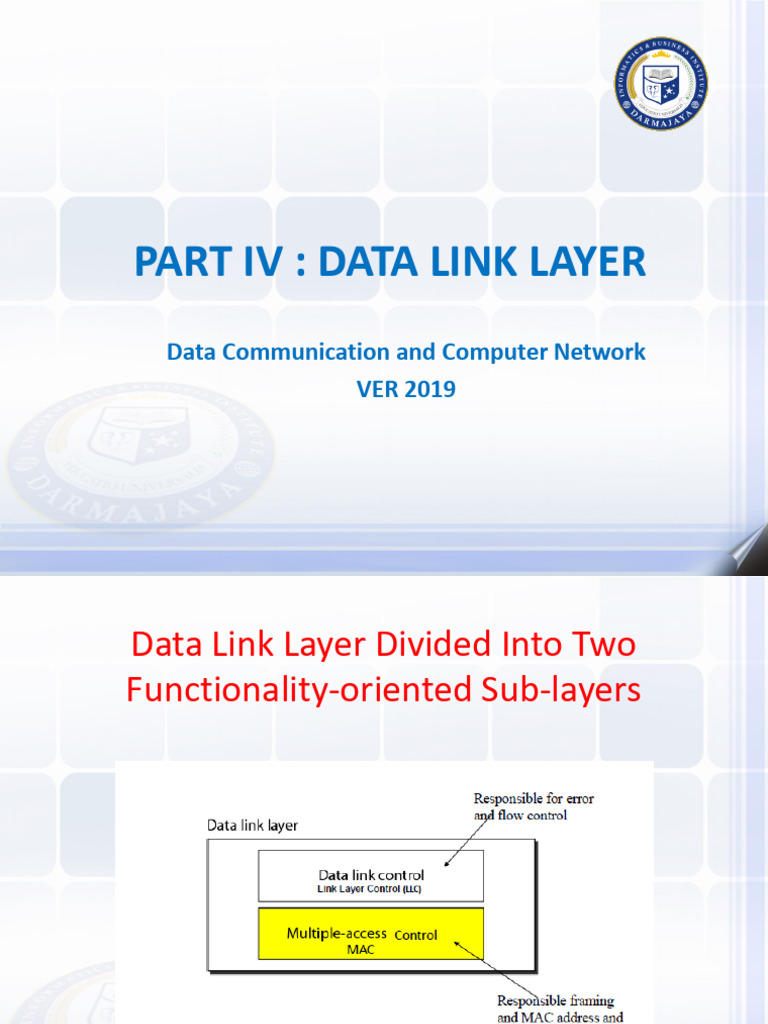 Data Link Layer: Error Detection & Correction | PDF | Error Detection And Correction | Data ...