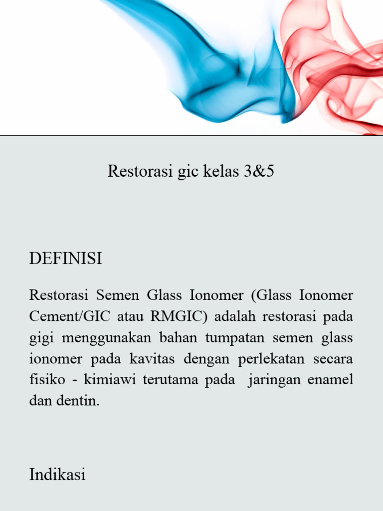 Restorasi Gic Kelas 3&5 | PDF | Griya & Taman