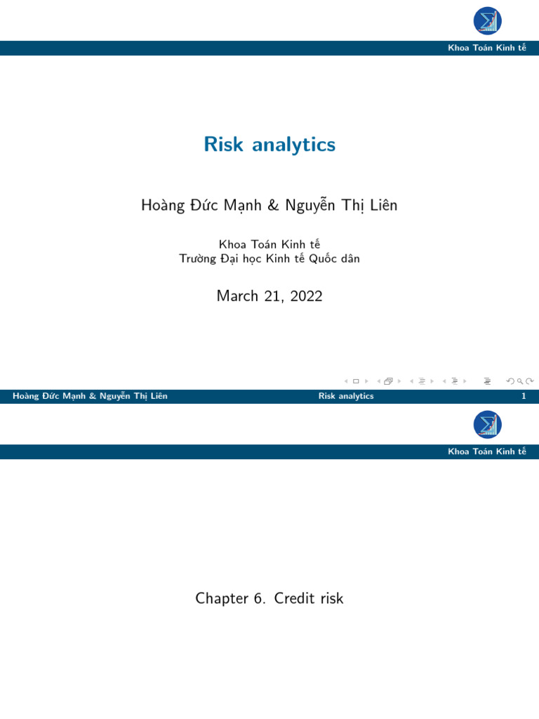 Risk Analytics - Chapter 6 - Part 4 | PDF | Analytics | Outlier