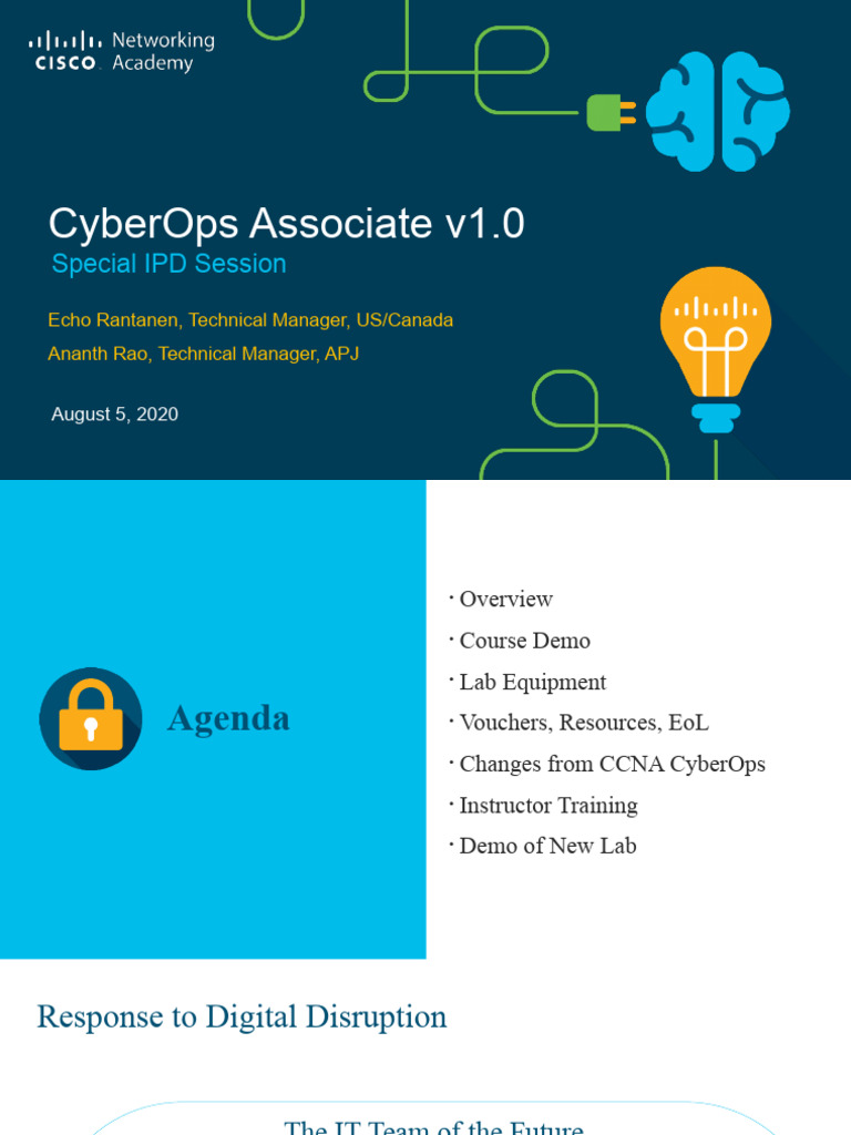 CyberOps Associate Special IPD Session Aug 2020 | PDF | Cisco ...