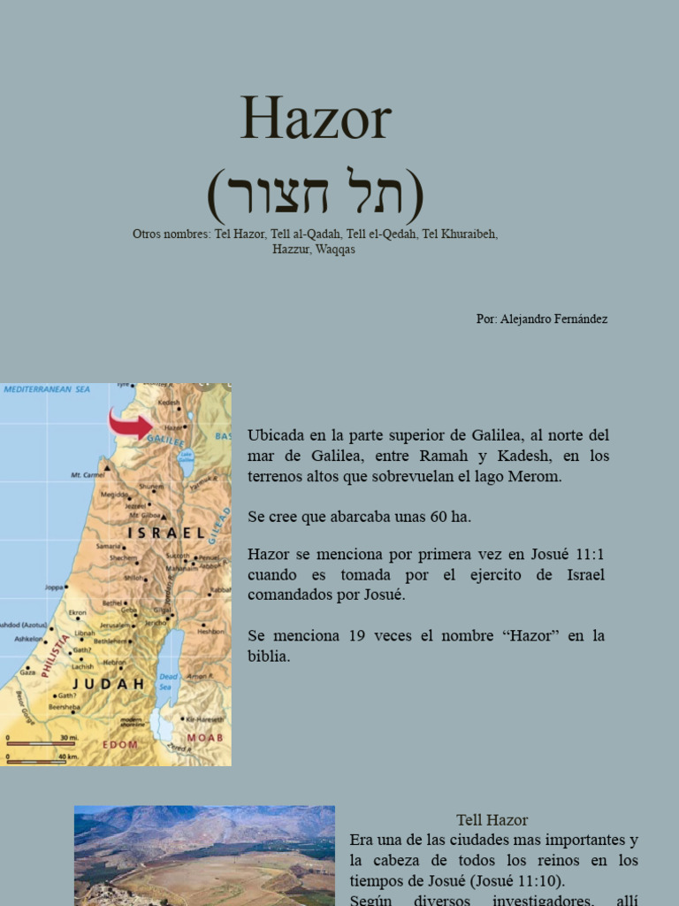 Hazor: Historia y Arqueología Bíblica | PDF