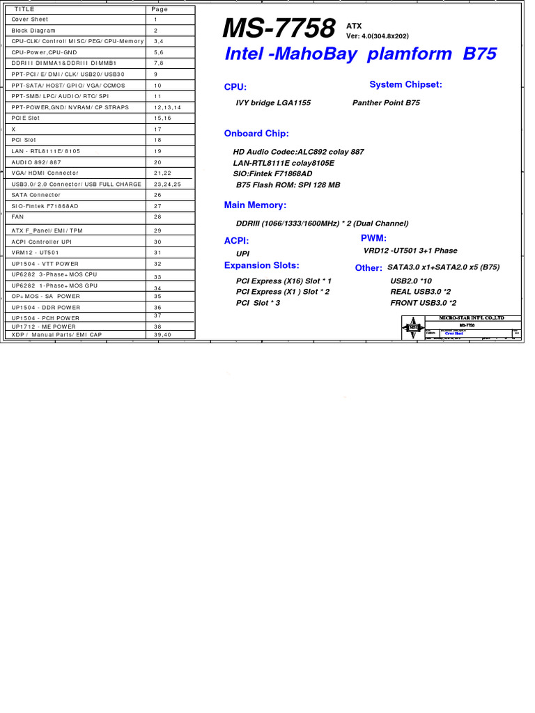 MS 7758 Rev4.0 | PDF | Computer Standards | Computing
