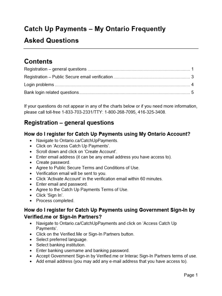 Central Forms Catch Up Payments - Eng | PDF | Login | Password