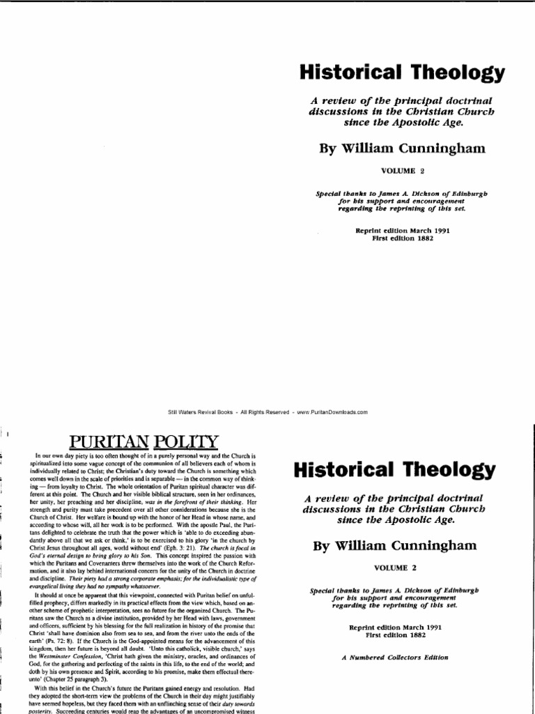 Historical Theology Vol2 William Cunningham | PDF | Arminianism | Justification (Theology)
