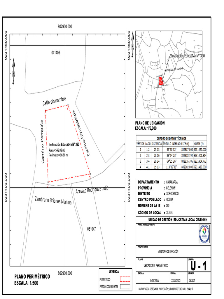 390 Plano Perimetrico y Ubicación | PDF