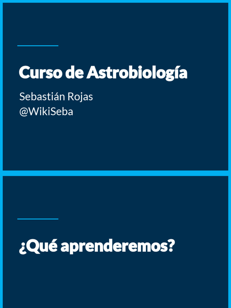 Introducción a la Astrobiología | PDF
