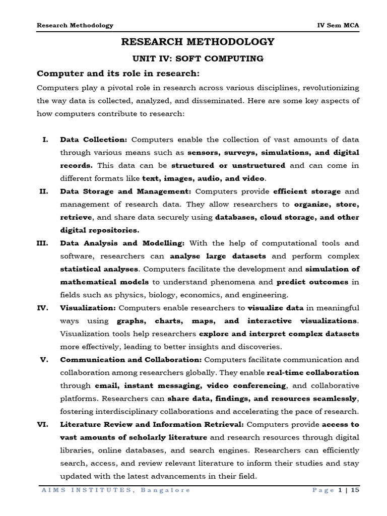 Unit Iv Rm Notes Pdf Genetic Algorithm Mathematical Optimization