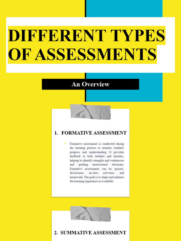Types of Educational Assessments Explained | PDF | Business