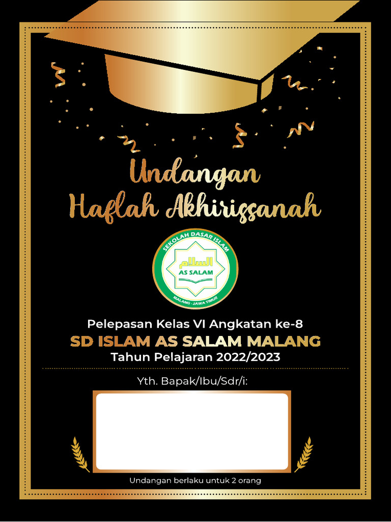 Undangan Haflah TAMU - Cetak 50x | PDF