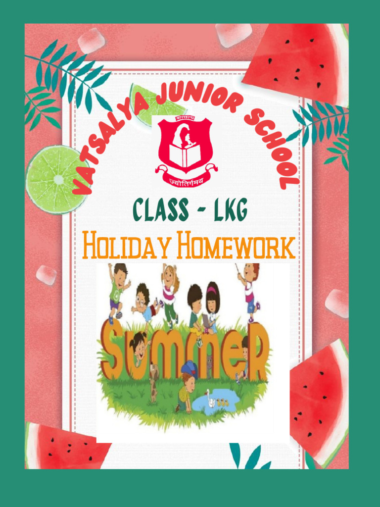 LKG HOLIDAY HOMEWORK - PDF - 20240430 - 181417 - 0000 | PDF