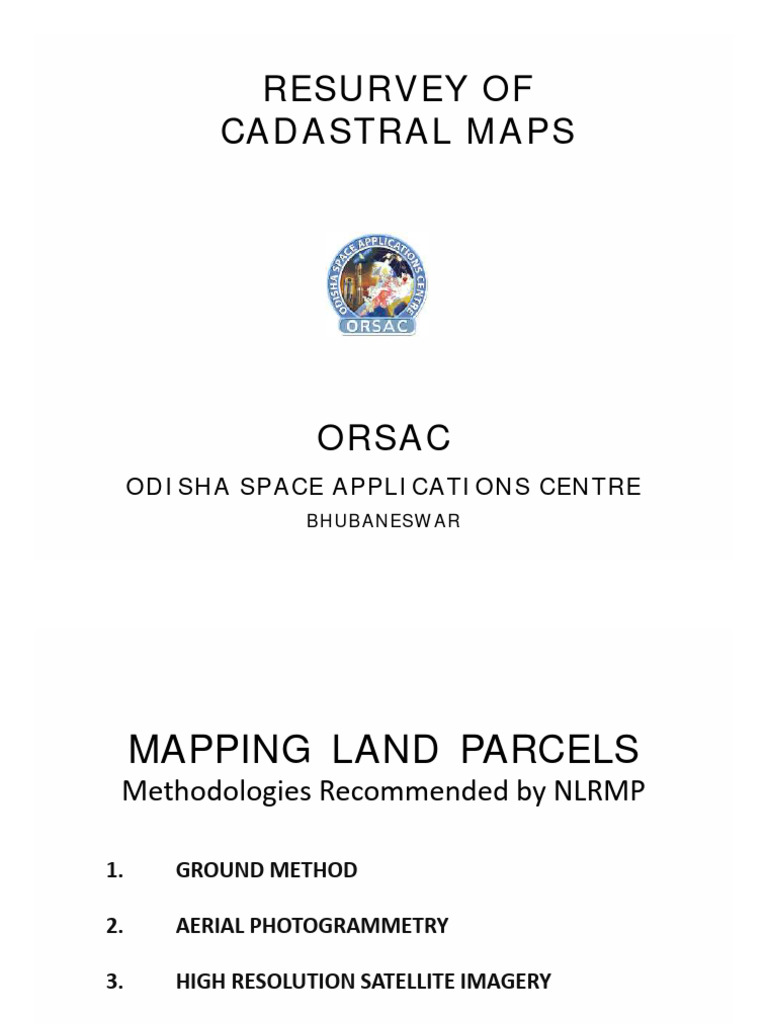 Cadastral Resurvey Methodologies in Odisha | PDF | Color | Infrared