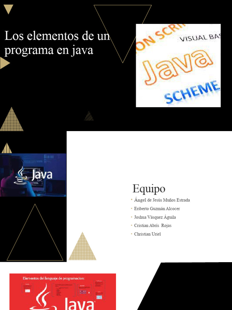 Los Elementos de Un Programa en Java | PDF | Java (lenguaje de ...