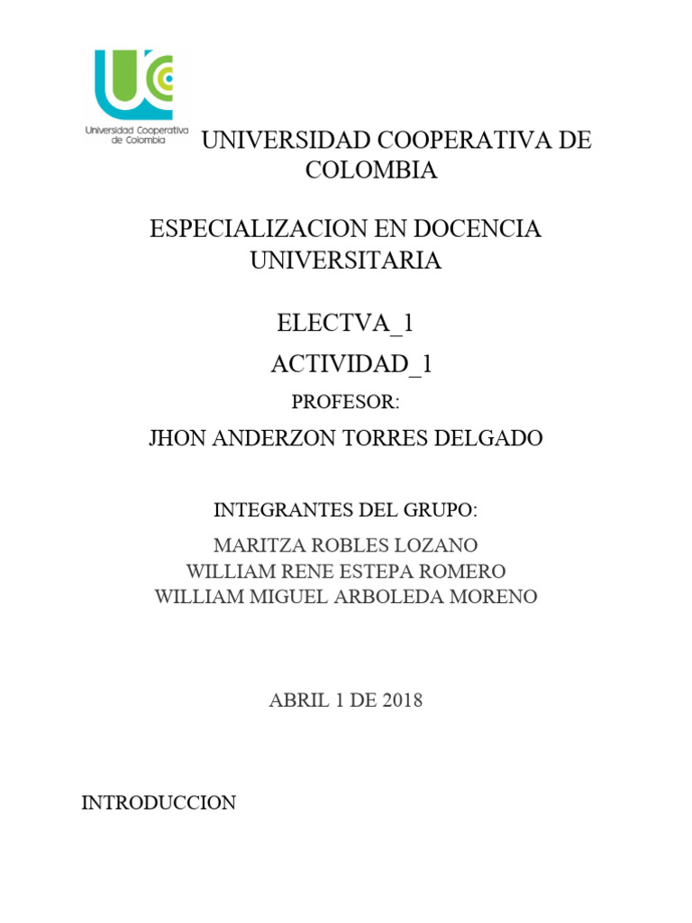 Resumen Actividad 1_ Electiva 1 | PDF | Creatividad | Pensamiento