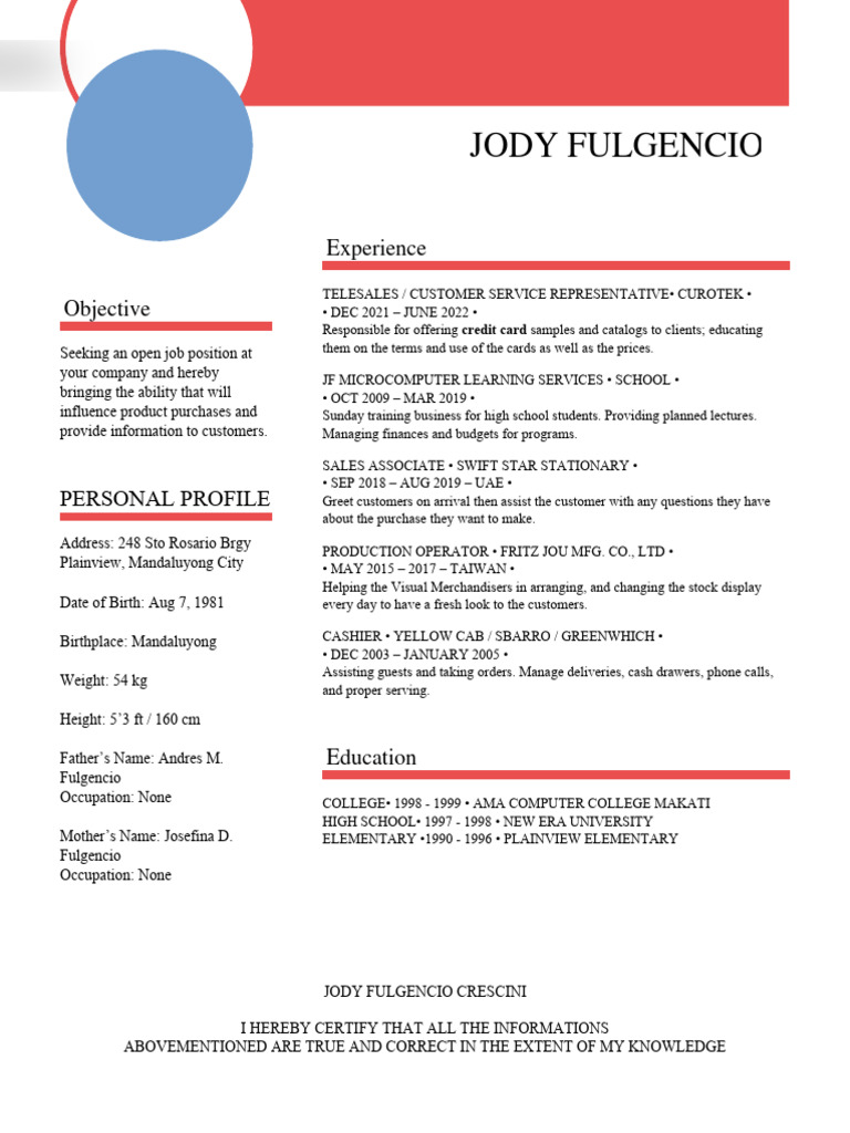 Jody-Crescini-Resume-Updated 2022 | PDF | Business | Law