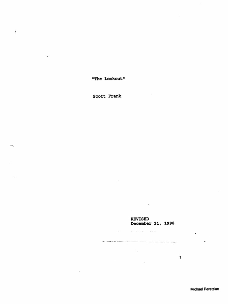 The Lookout | PDF