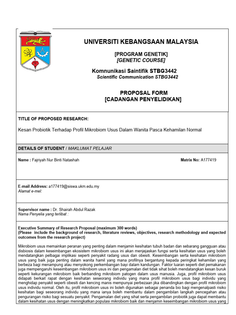 2nd Review FYP Proposal - Fajriyah | PDF