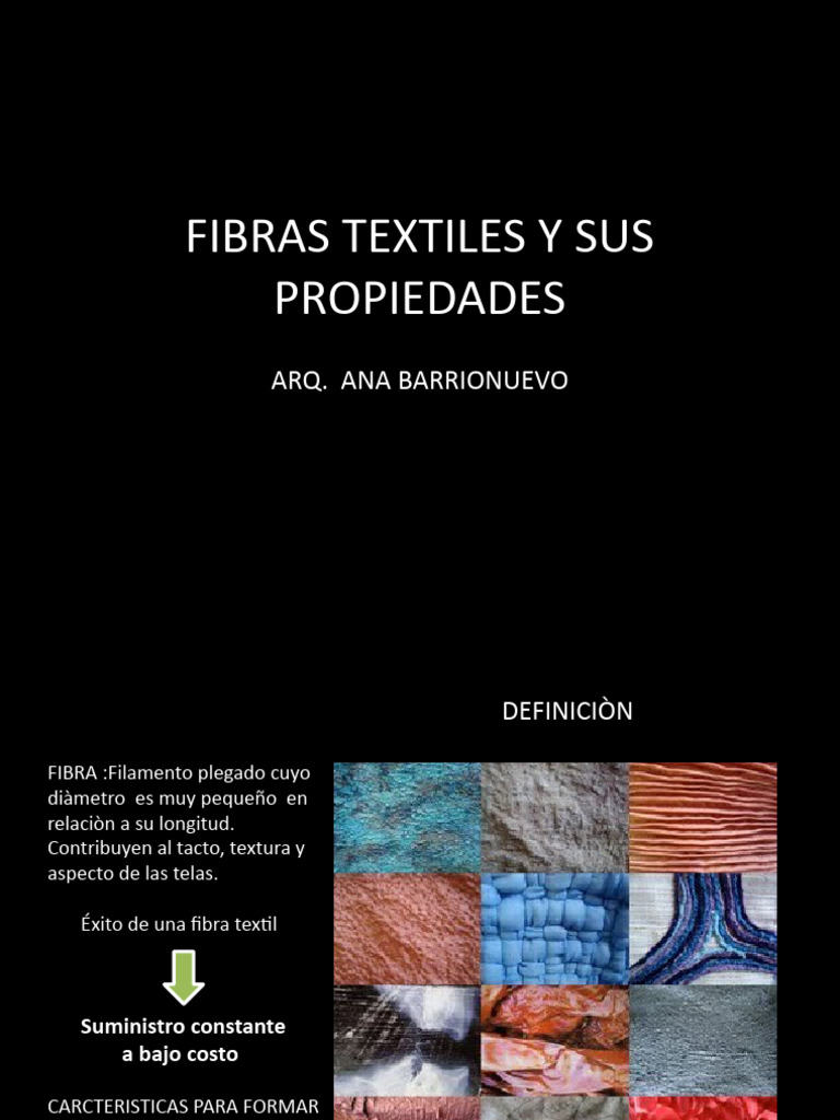 Clase 2 - Las Fibras Textiles | PDF | Textiles | Fibras