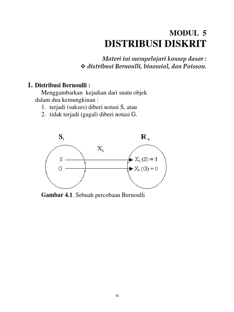 Materi 5 Distribusi Diskrit | PDF