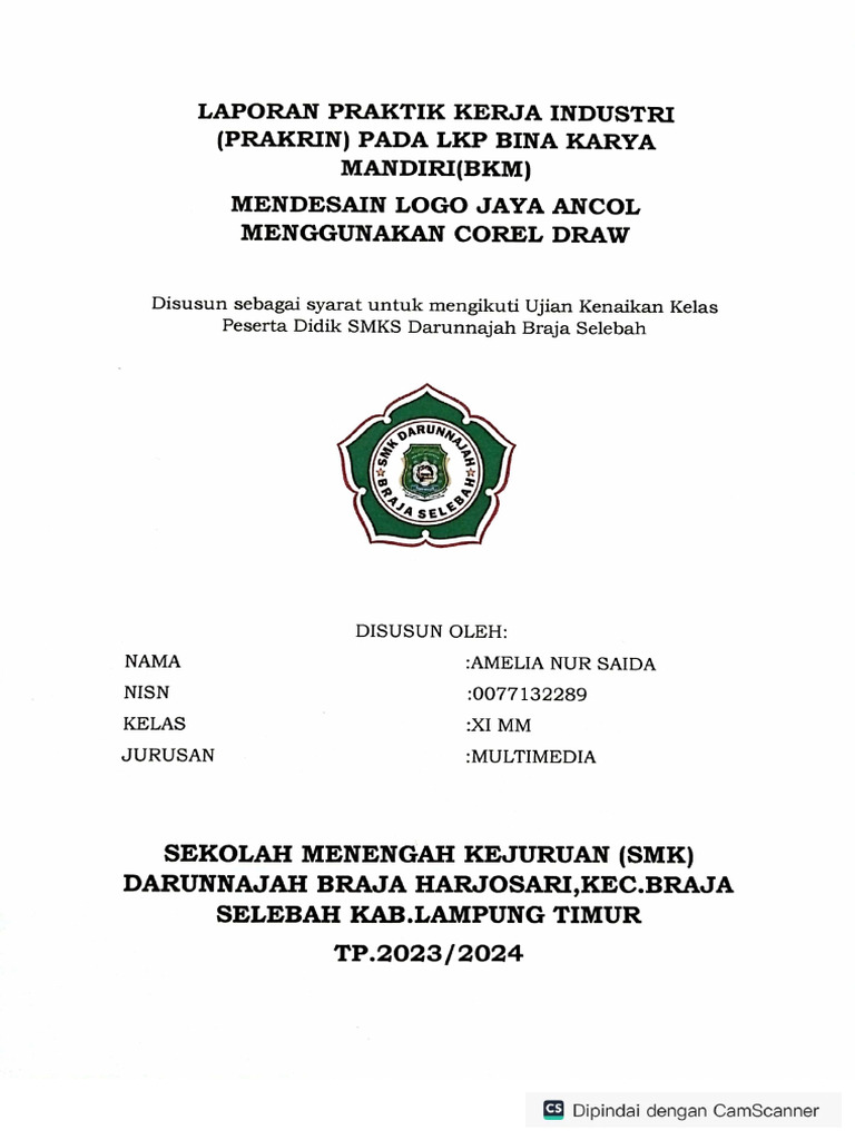 Amelia Nur Saida - Mendesain Logo Jaya Ancol Menggunakan Corel Draw ...