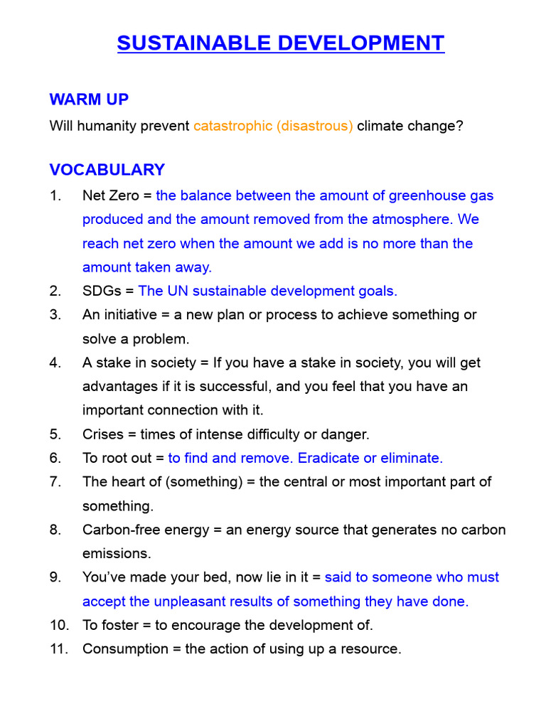 Sustainable Development | PDF | Natural Environment | Economies