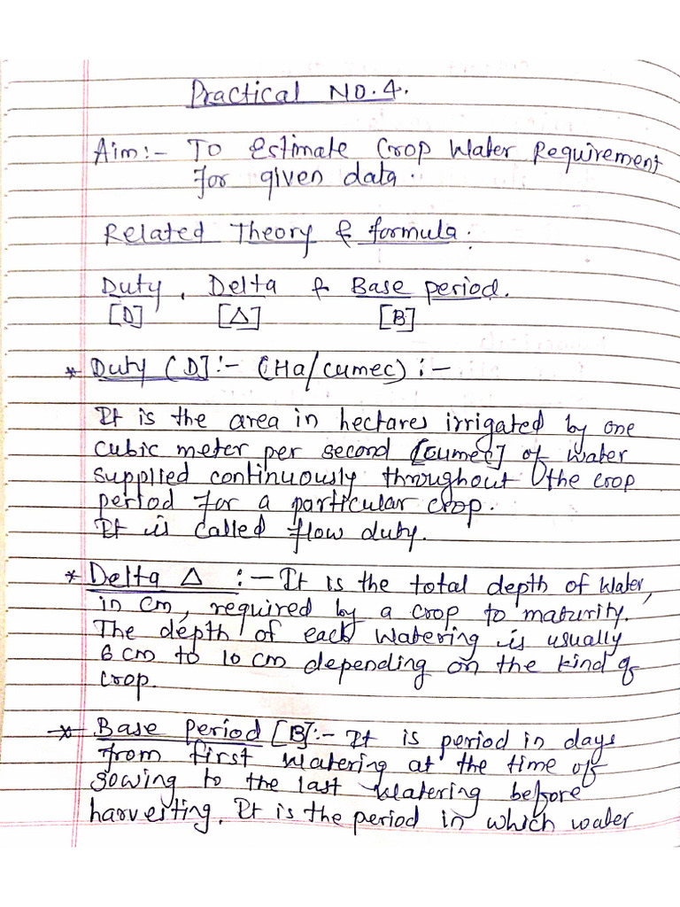 WRE Practical No - 4 | PDF