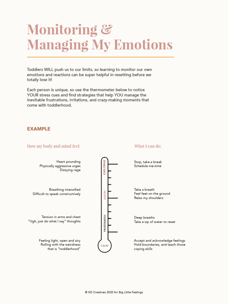 Monitoring Managing Emotions | PDF