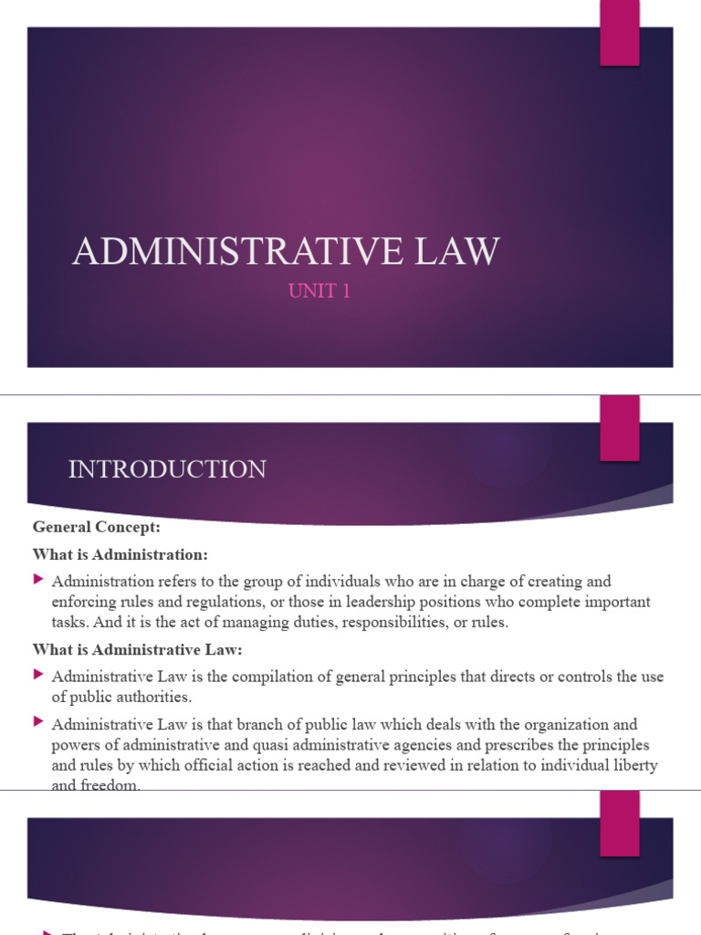 Understanding Administrative Law Basics | PDF | Rule Of Law ...