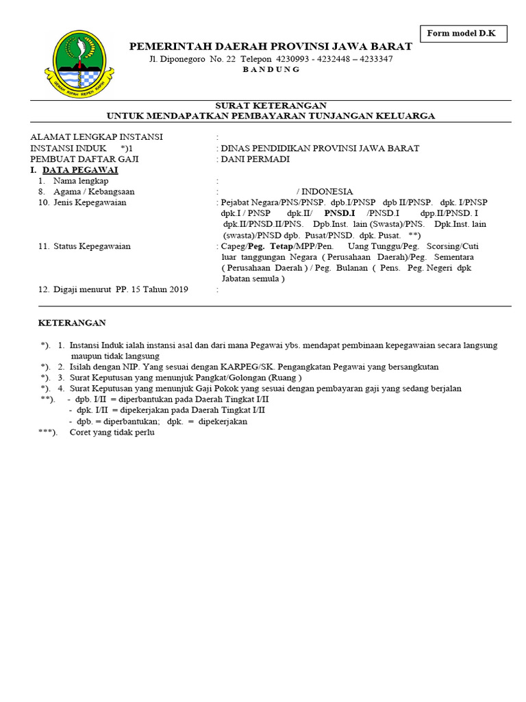 Blanko SKUMPTK 2021 | PDF