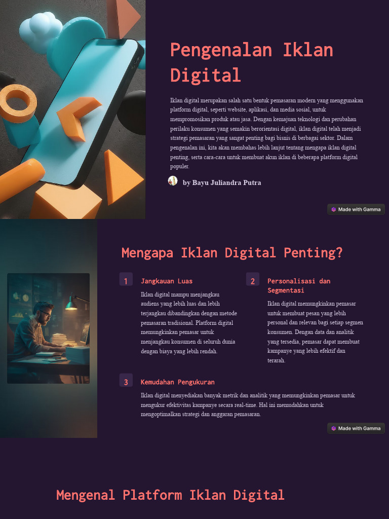 Panduan Iklan Digital untuk Pemula | PDF