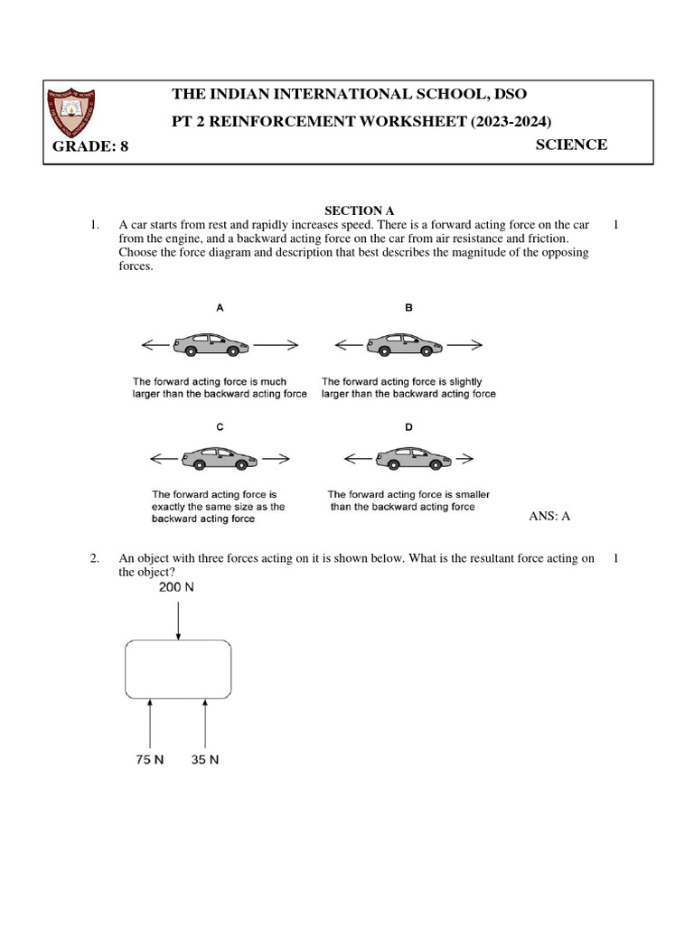 PT 2 REINFORCEMENT WORKSHEET With Answer - 231122 - 165202 | PDF ...