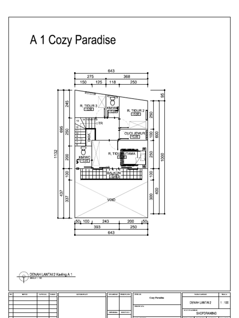 02 - Denah Lantai 2 Kav A 1 | PDF