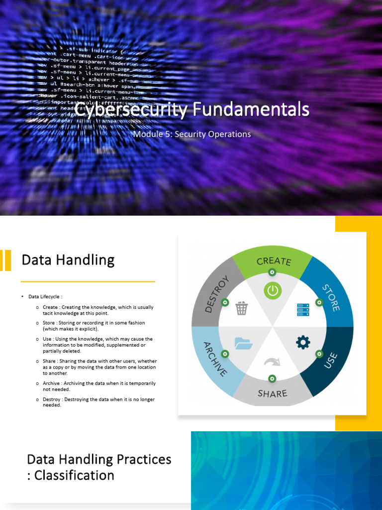 005 - Cybersecurity Fundamentals Module 5 Security Operations | PDF | Phishing | Computer Security