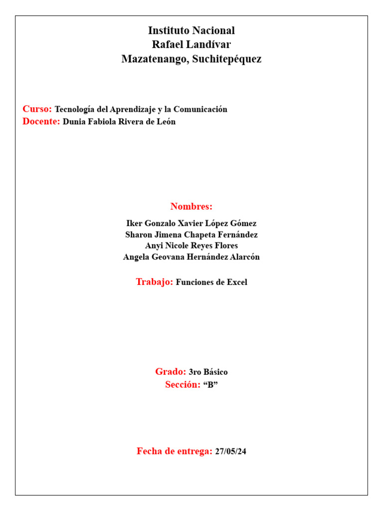 Tarea 2 de Compu - Falta La Presentación | PDF | Microsoft Excel | Microsoft