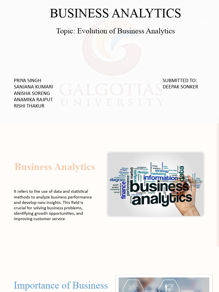 Evolution of Business Analytics | PDF | Analytics | Predictive Analytics