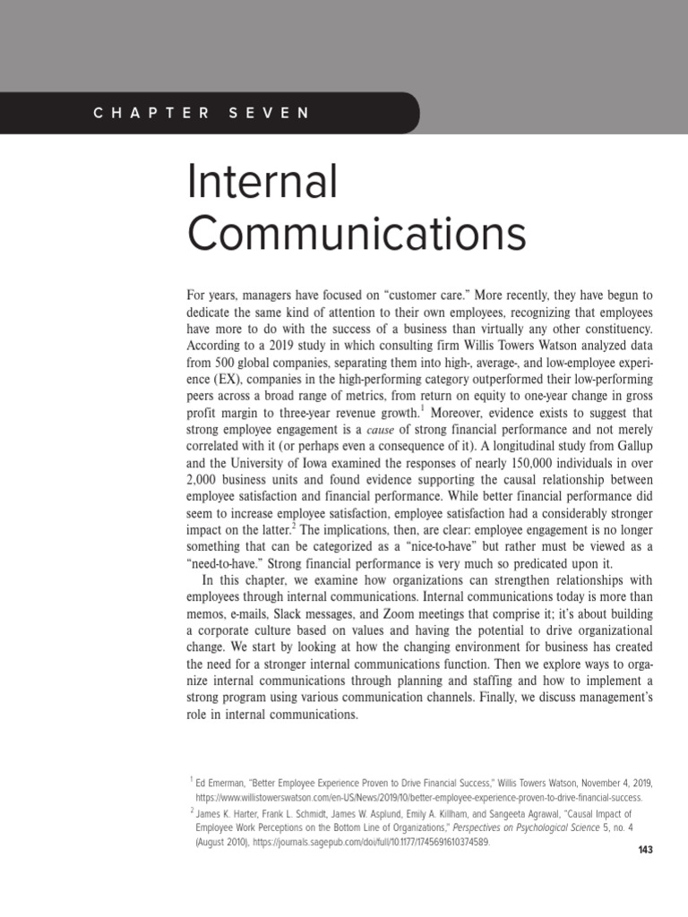 internal communication | PDF | Social Media | Popular Culture & Media Studies