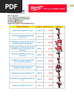 Catálogo Milwaukee - Herramientas | PDF | Fuerza | Máquinas