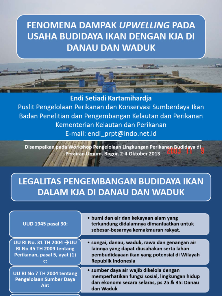 Dampak Upwelling pada Budidaya Ikan KJA | PDF | Sains & Matematika
