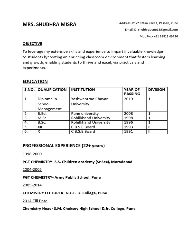Modified CV | PDF | Learning | Behavior Modification