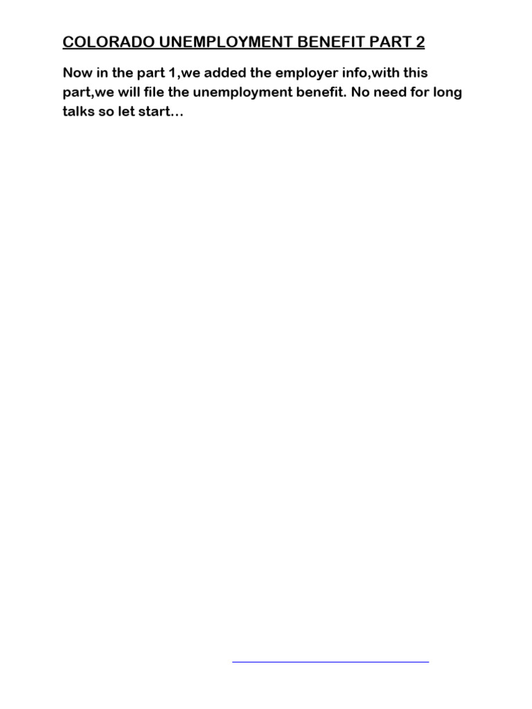 Colorado Ui Benefit Part2 | PDF | Unemployment Benefits | Unemployment
