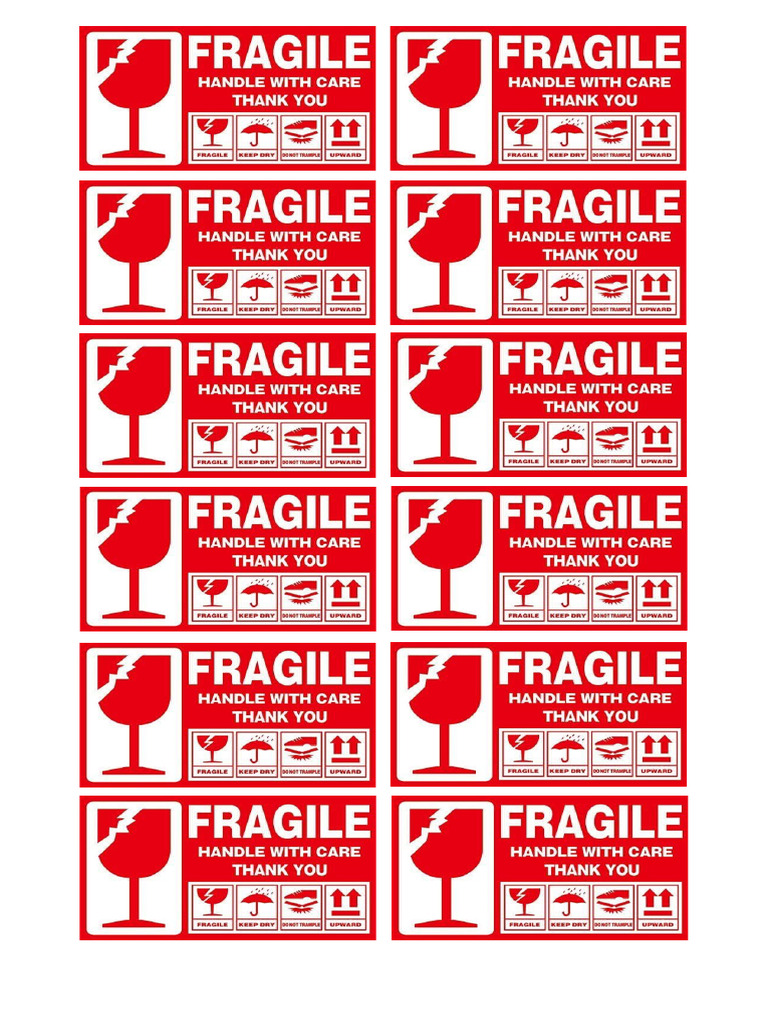 Sticker Fragile | PDF